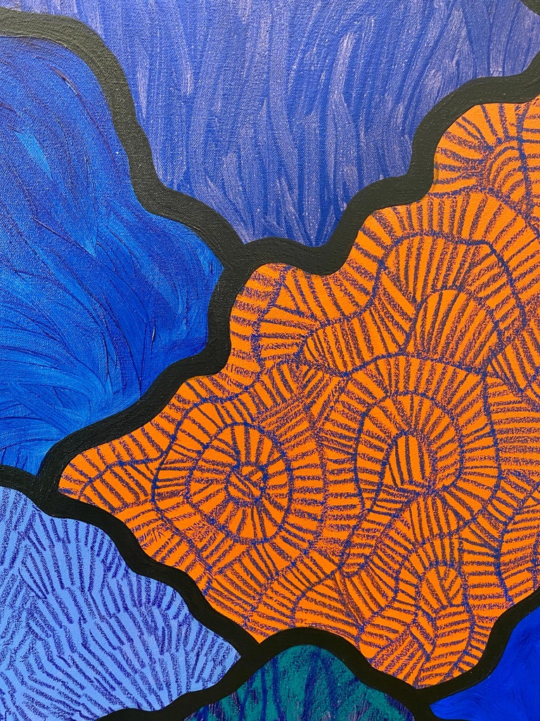 Tom Jean Webb - Plant A Tree, Contemporary Landscape Painting, Mixed ...