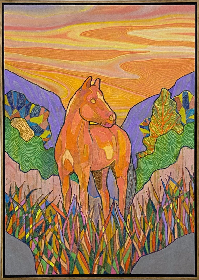 Tom Jean Webb - Shine On, Contemporary Surreal Landscape Painting ...