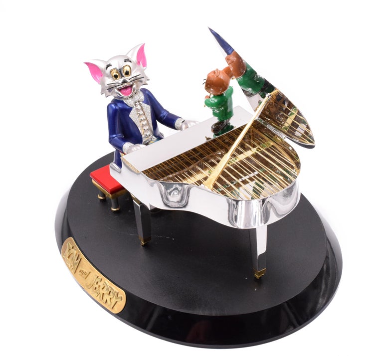 "Tom and Jerry" Diamond and Gold Miniature Model For Sale at 1stDibs ...