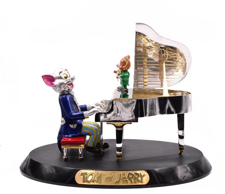 "Tom and Jerry" Diamond and Gold Miniature Model For Sale at 1stDibs ...