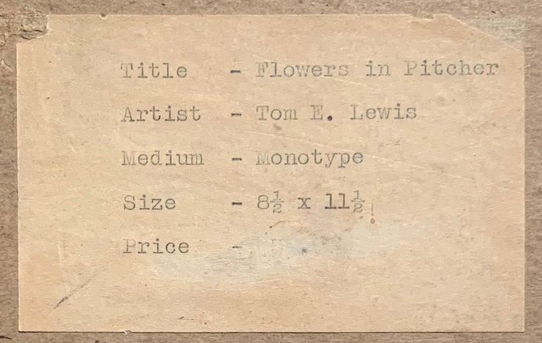 Tom Lewis - 'Still Life of Flowers', San Francisco Bay Area Modernist ...