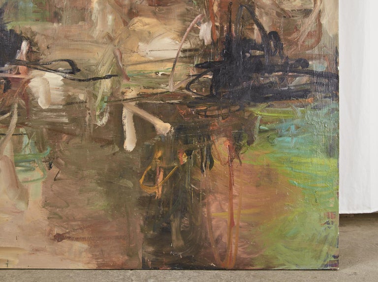 Tom Lieber "Caldron" 1992 Large Abstract Painting For Sale at 1stDibs
