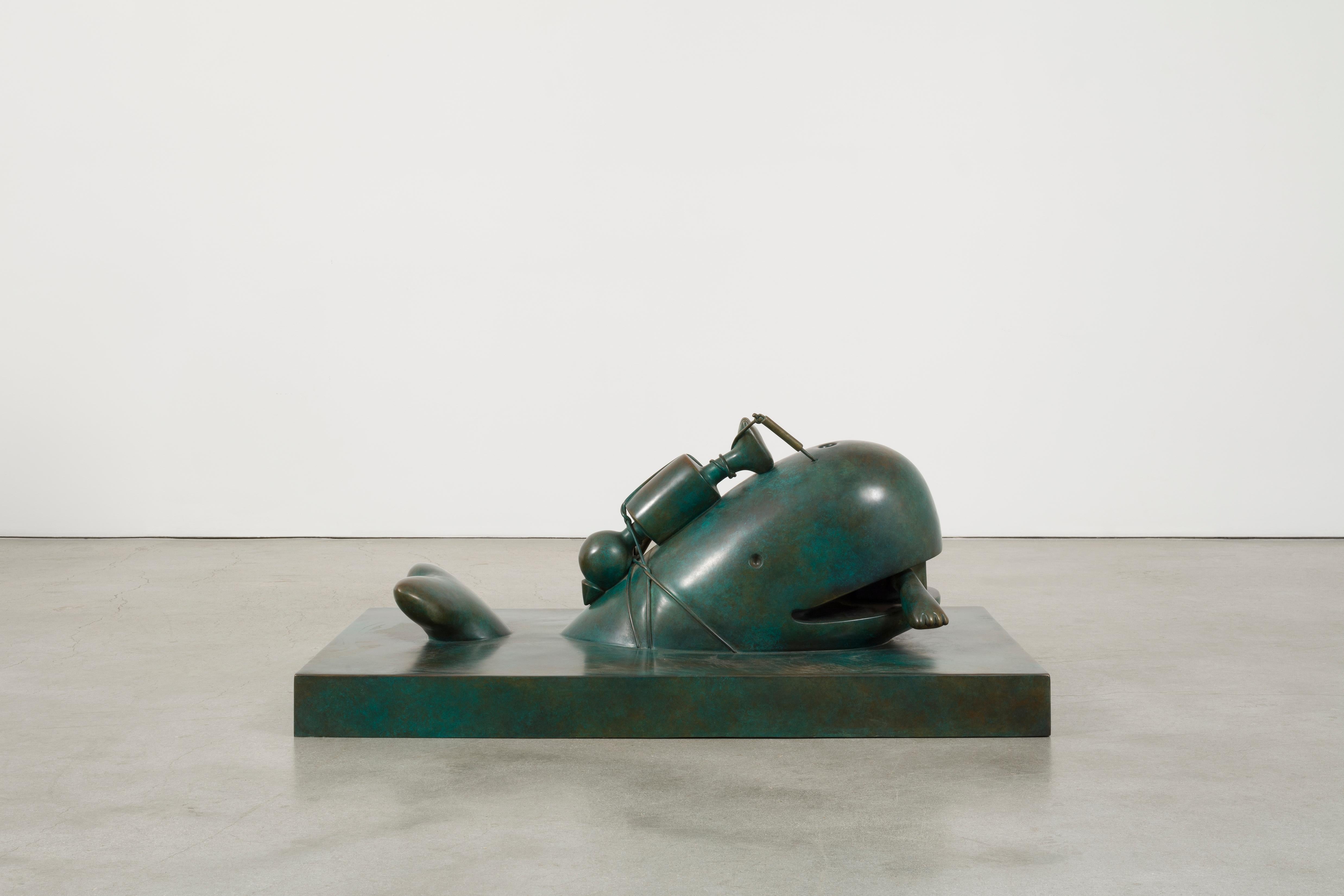 Tom Otterness - Woman with Oil Barrel For Sale at 1stDibs