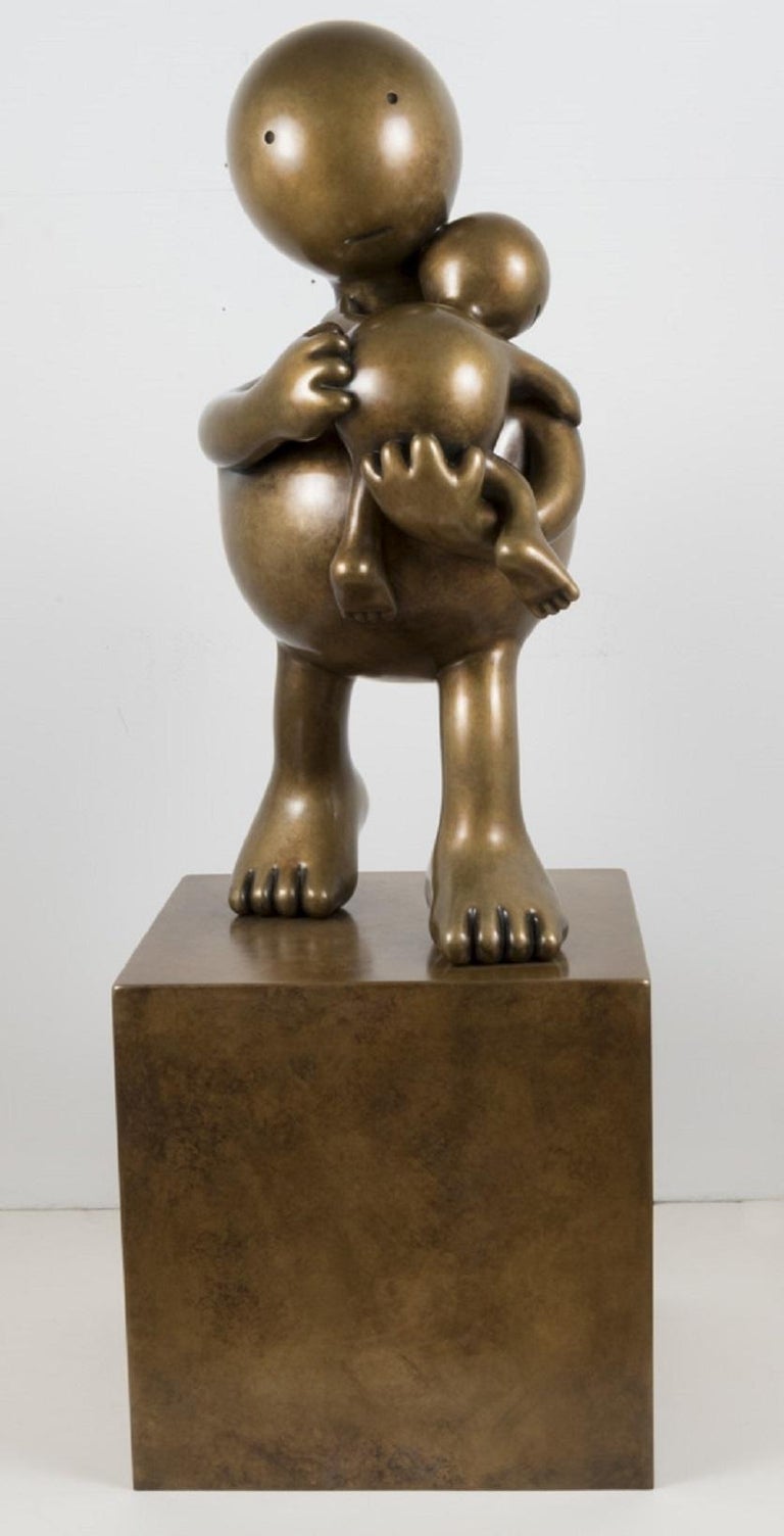 Tom Otterness - Sphere Holding Sphere For Sale at 1stDibs