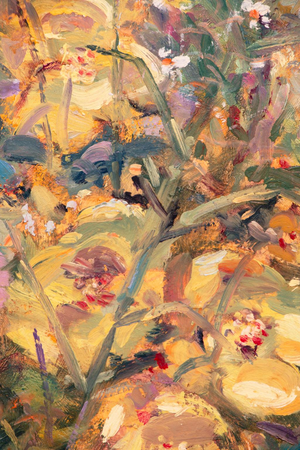 Tom Perkinson - "1940 - Summer Flowers" Original Acrylic on Canvas by ...