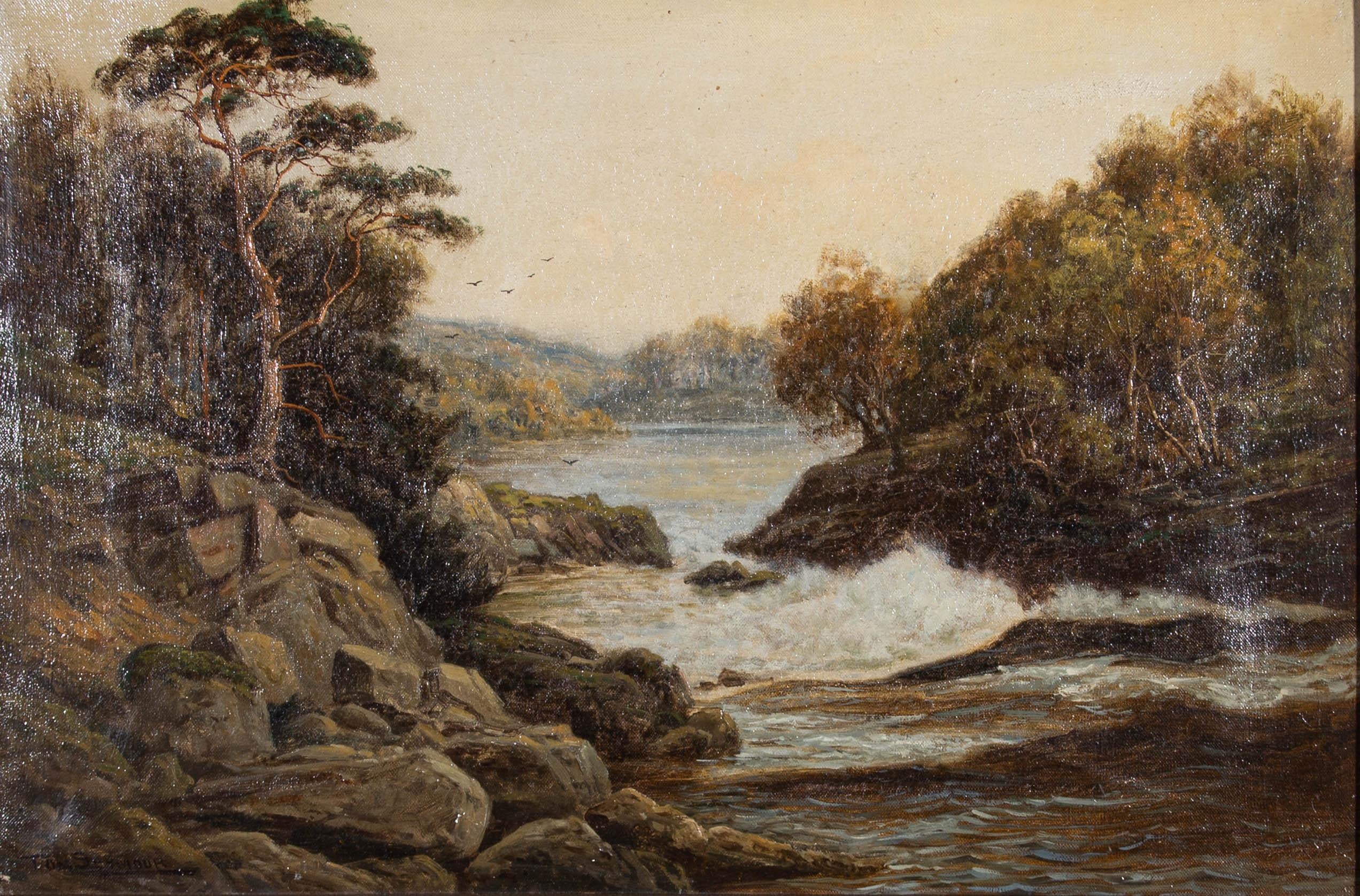 Tom Seymour - Tom Seymour (1844-1904) - Late 19th Century Oil, Flowing ...