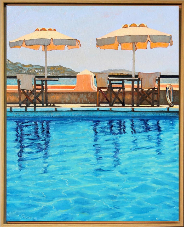 Tom Swimm - "Mediterranean Memories" Seaside Pool With Glowing Water ...