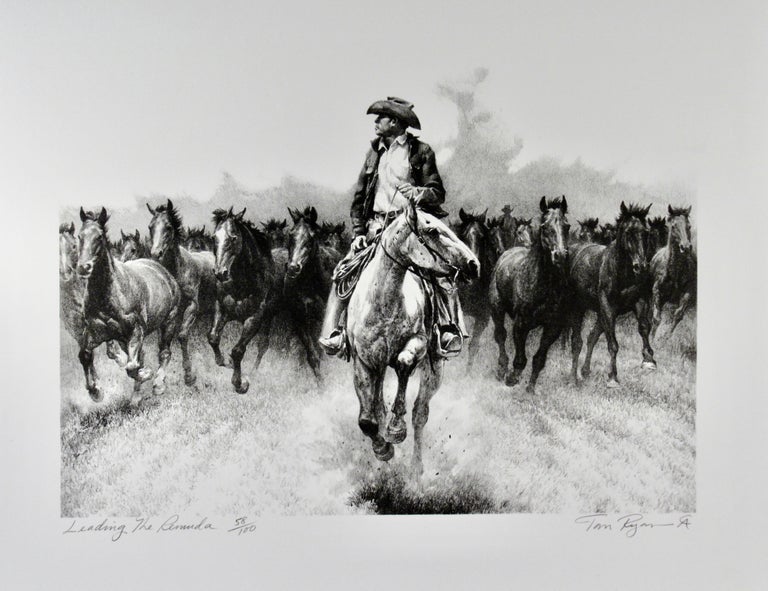 Tom (Thomas) Ryan - Leading the Remuda For Sale at 1stDibs