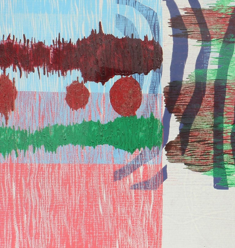 Toma Yovanovich - American Mid Century Abstract Monotype Print Abstract ...