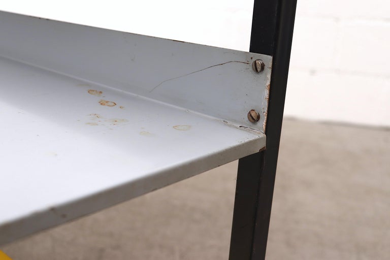 Tomado Multicolored Enameled Metal Standing Book Shelf at 1stDibs