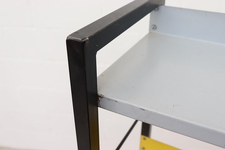 Tomado Multicolored Enameled Metal Standing Book Shelf at 1stDibs