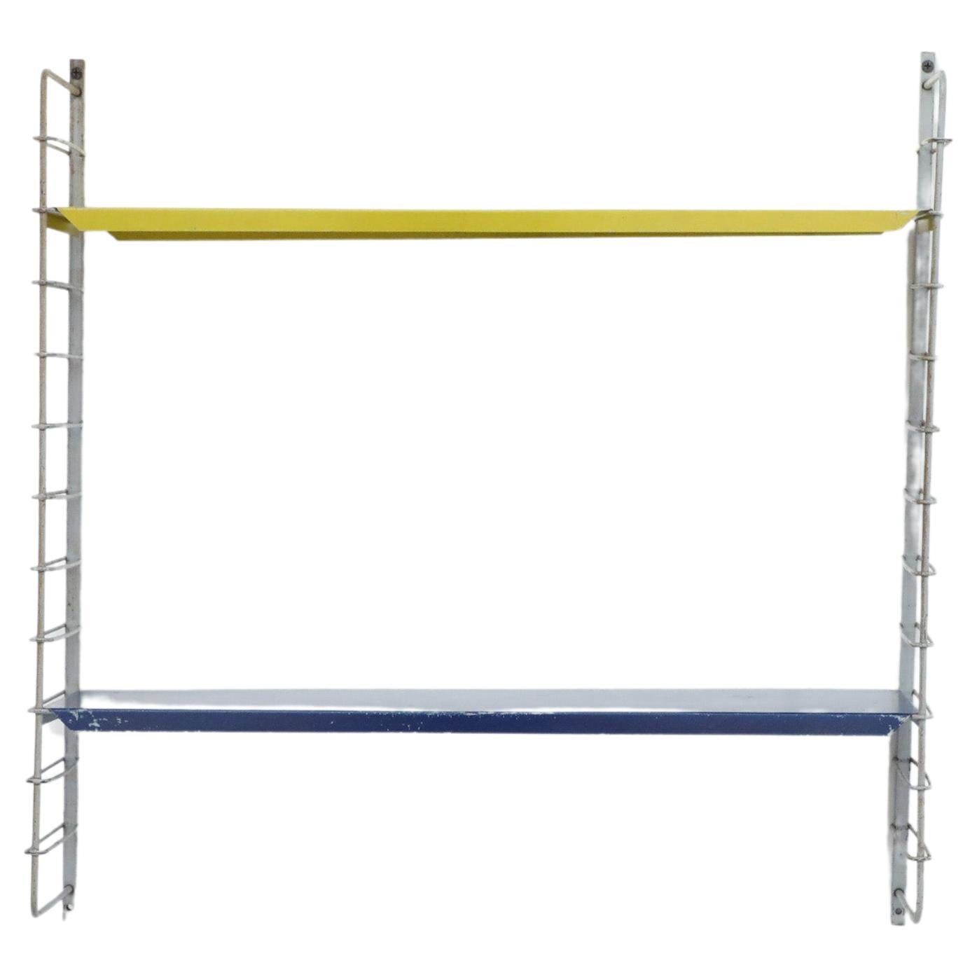 Tomado Style Single Section Shelving Unit with Yellow and Blue Shelves ...