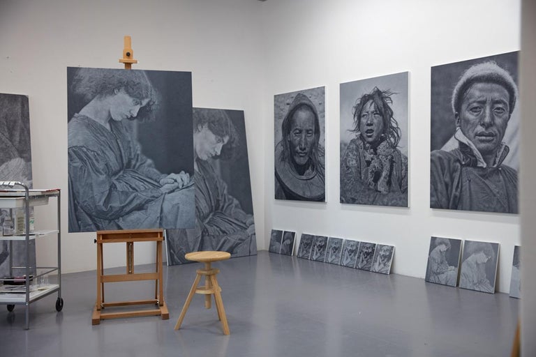 Tomas Lundgren - Tomas Lundgren, Skull (3), 2016, oil painting ...