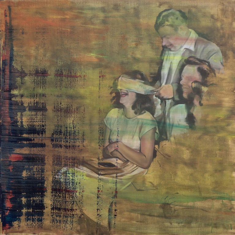 Tomasz Bielak - Blind Man's Bluff - Contemporary Figurative Oil ...