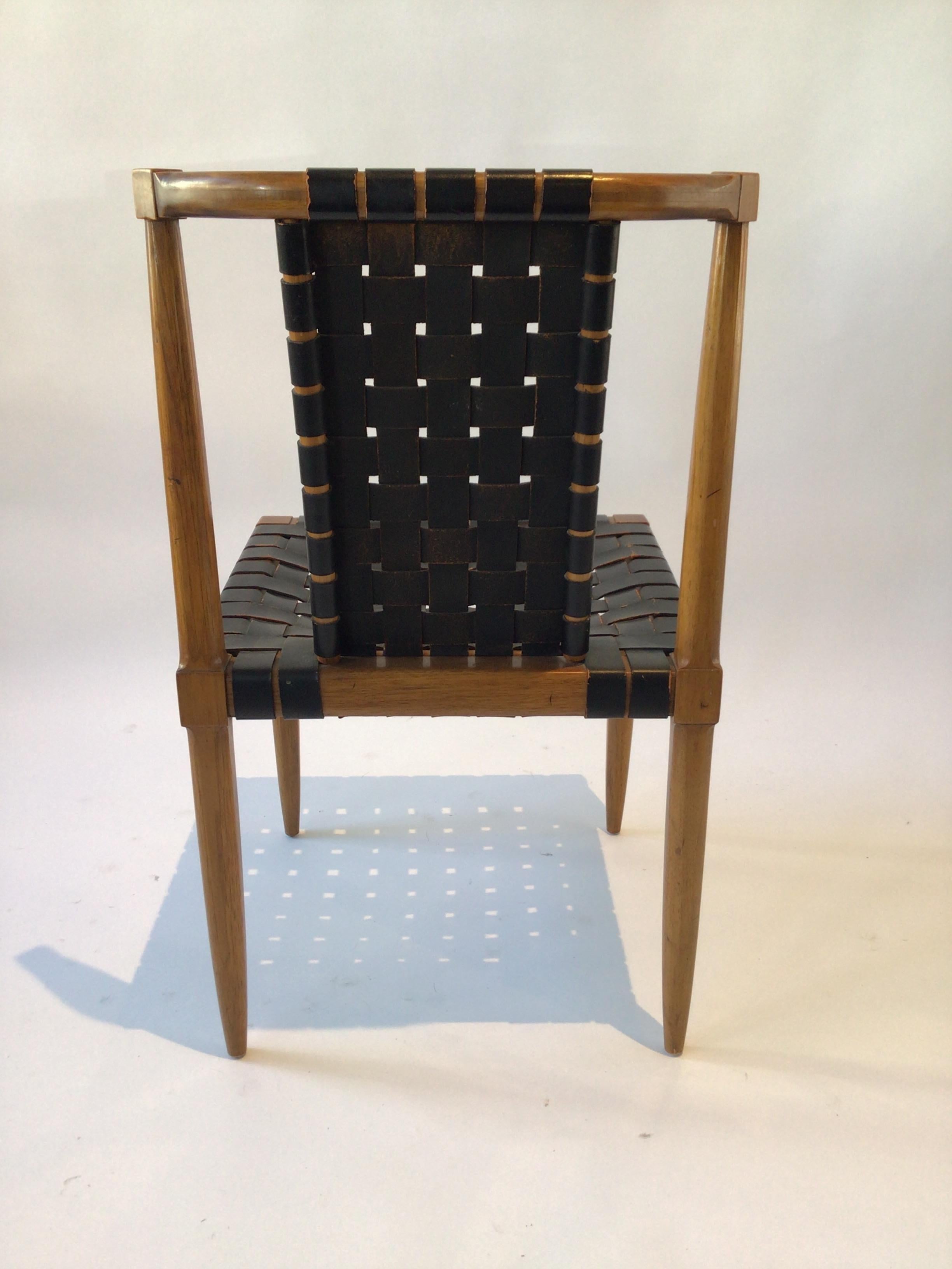 Tomlinson Leather Strap Chair For Sale at 1stDibs