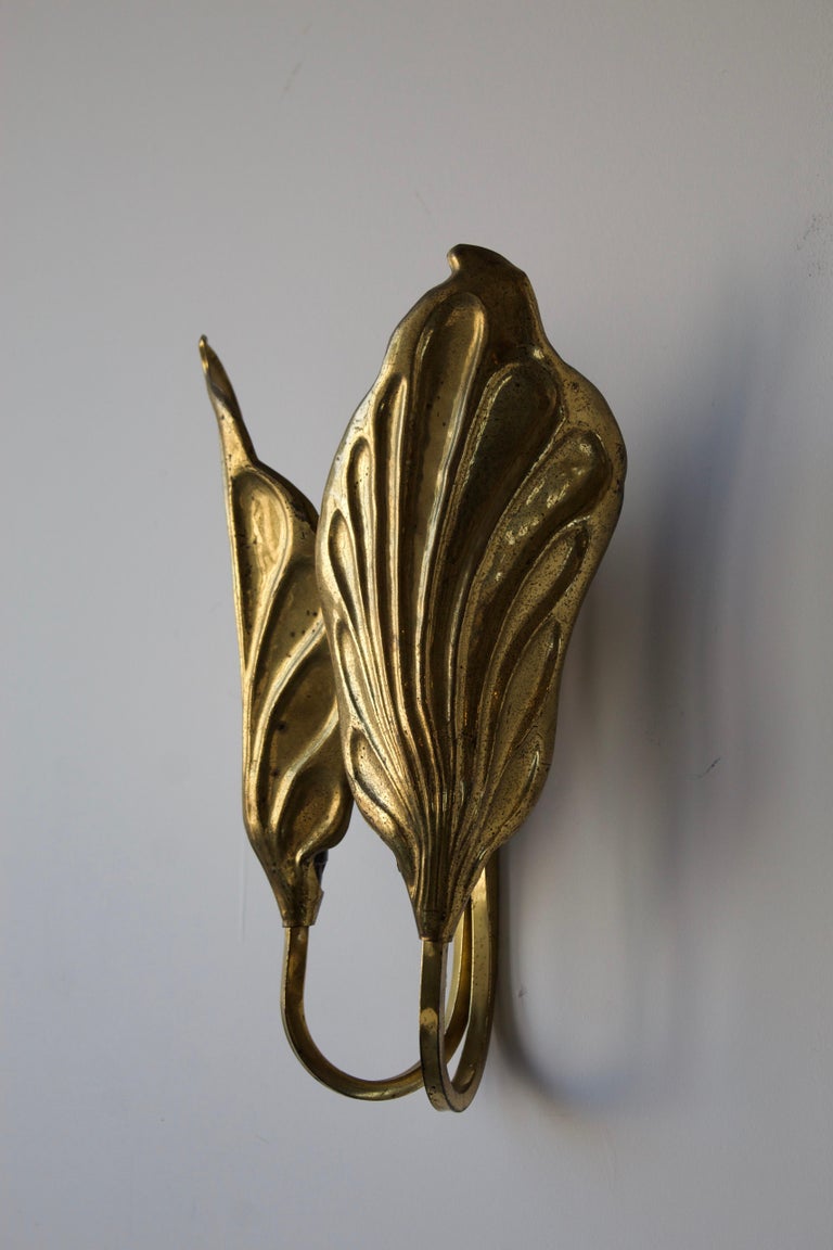 Tommaso Barbi and Carlo Giorgi, Organic Wall Light, Brass, G&G, Italy ...