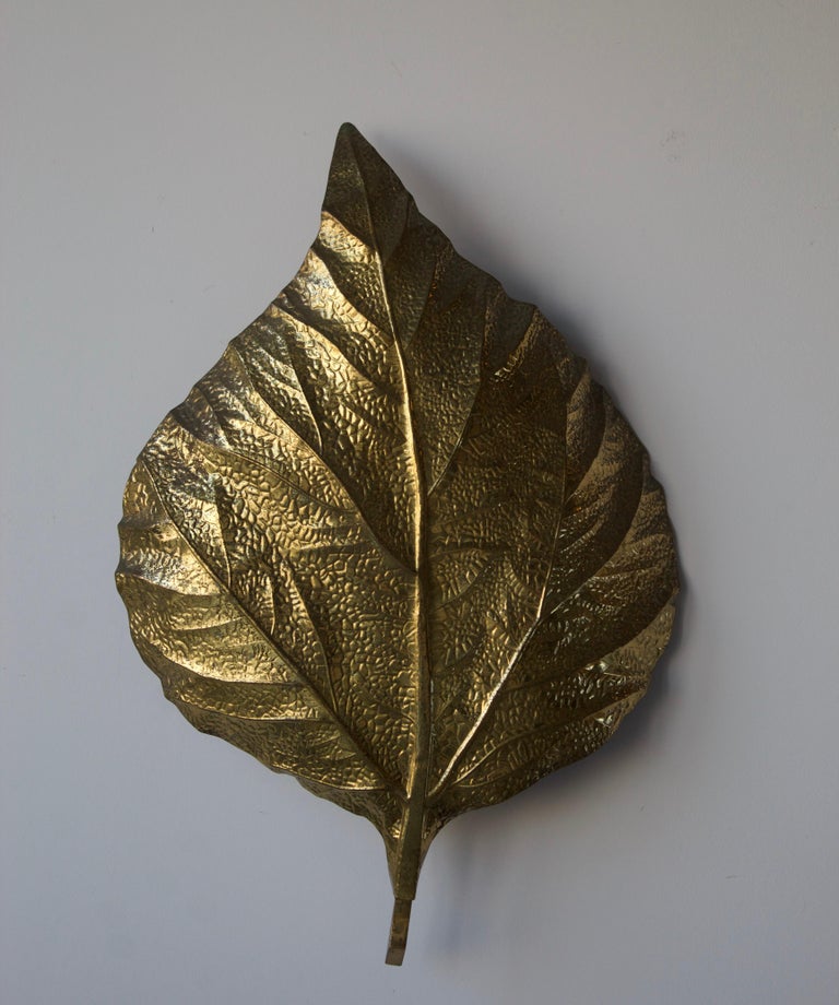 Tommaso Barbi and Carlo Giorgi, Sizable Wall Light, Brass, G&G, Italy ...