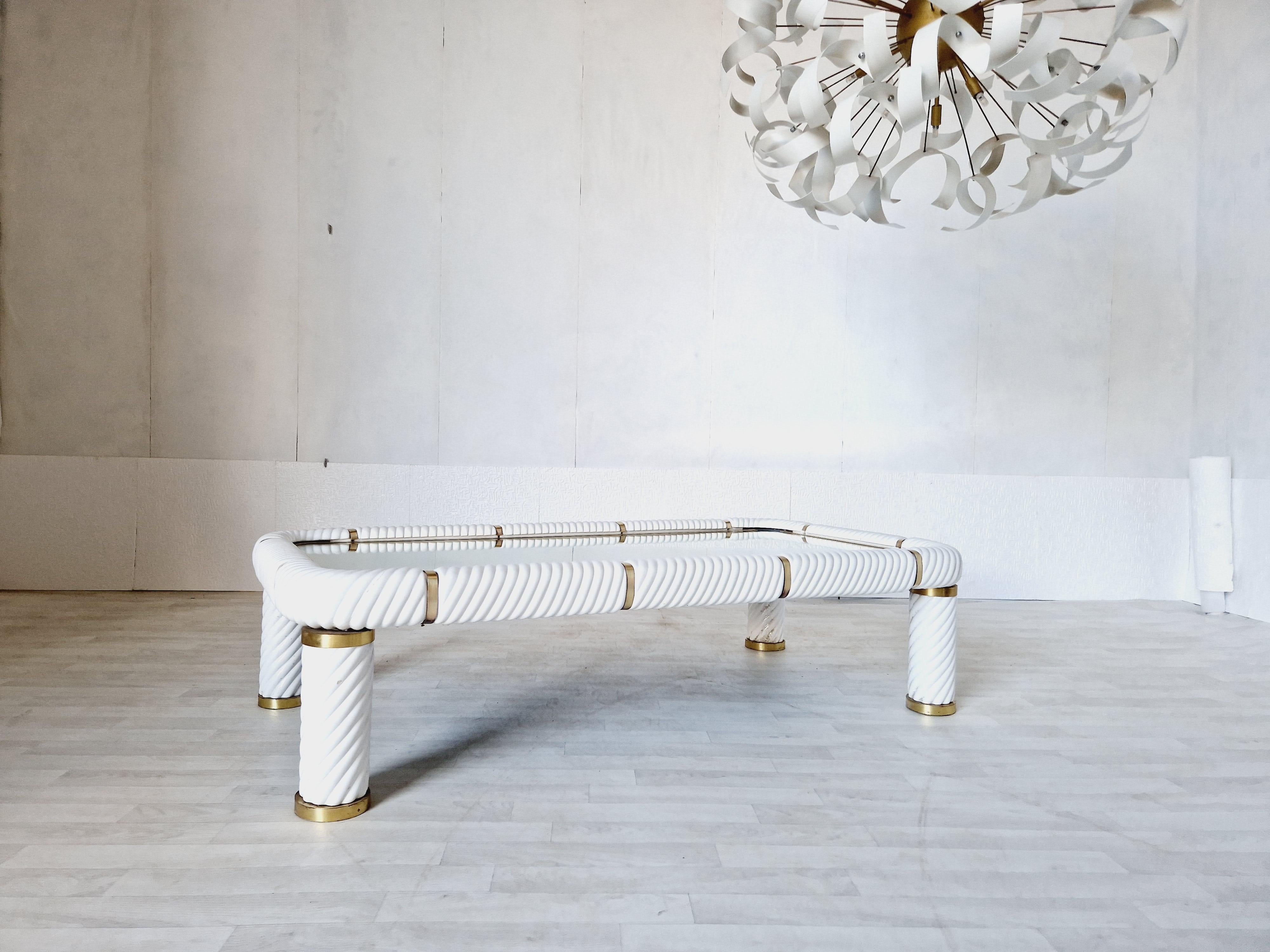 Tommaso Barbi Coffee Table Hollywood Regency Style For Sale at 1stDibs