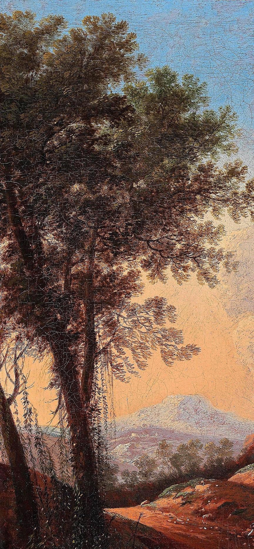 Landscape Porta Paint Oil on canvas Old master 18yh Century Italian ...