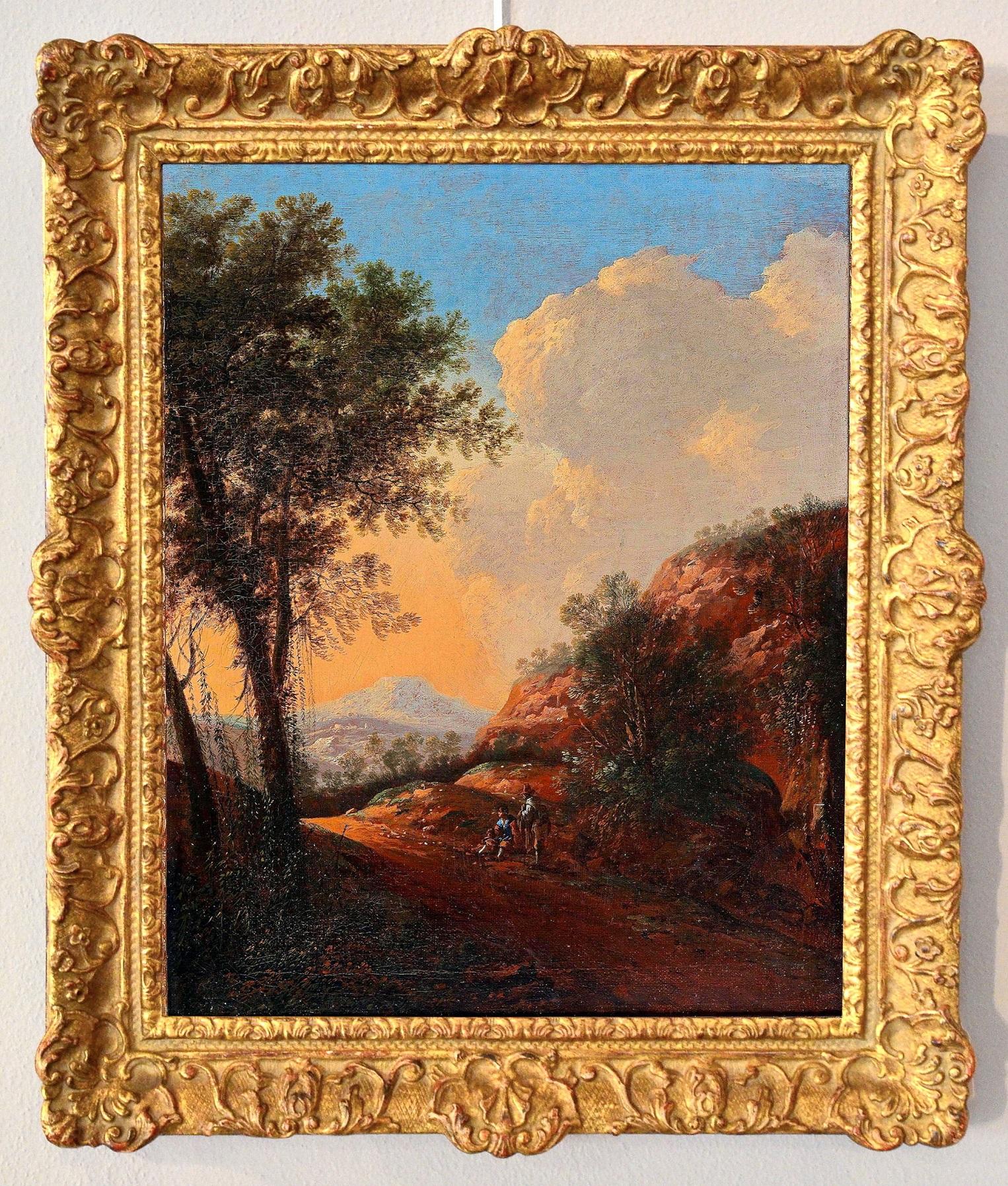 Landscape Porta Paint Oil on canvas Old master 18yh Century Italian ...