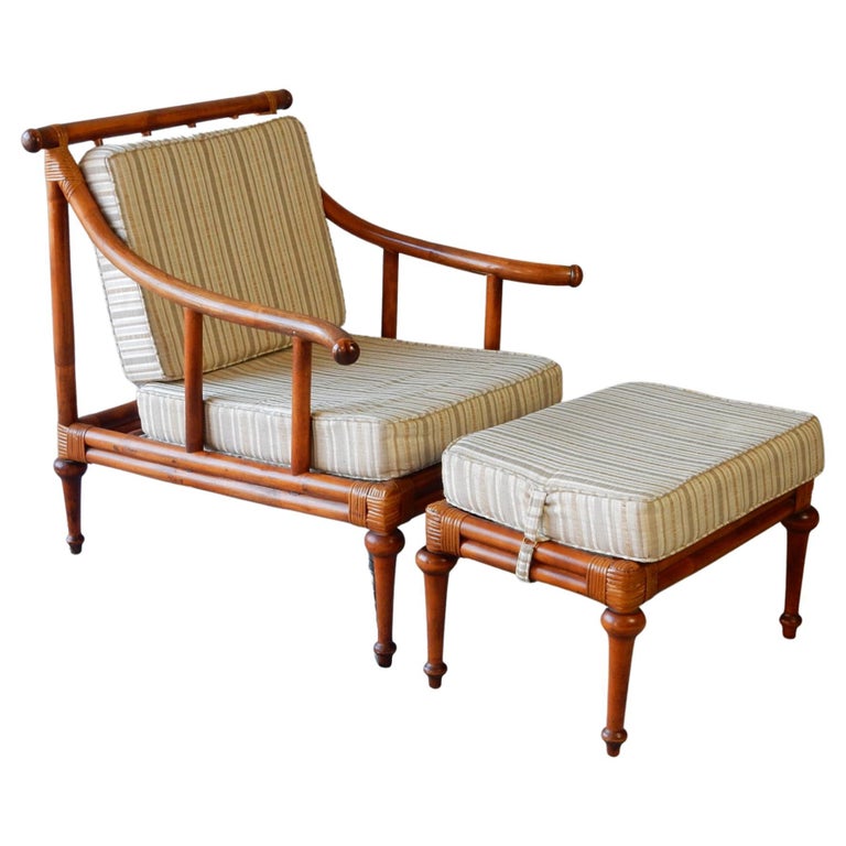 Tommi Parzinger design for Willow and Reed Lounge Chair and Ottoman Set ...