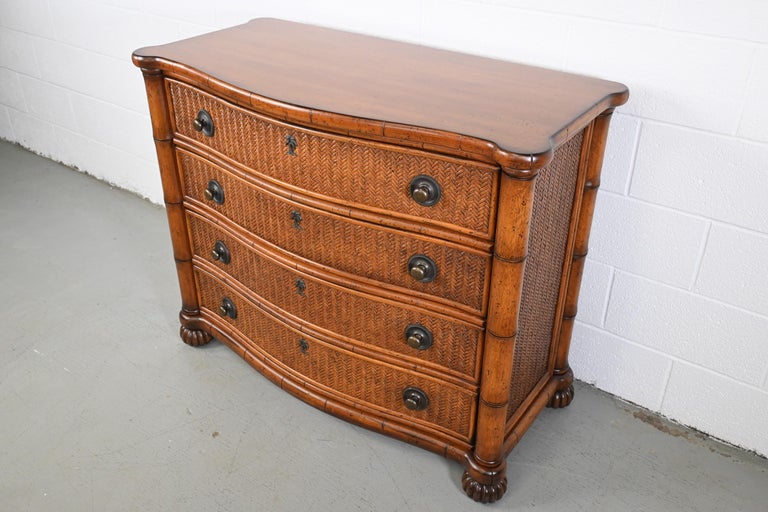Tommy Bahama Faux Bamboo Dresser or Chest of Drawers For Sale at 1stDibs