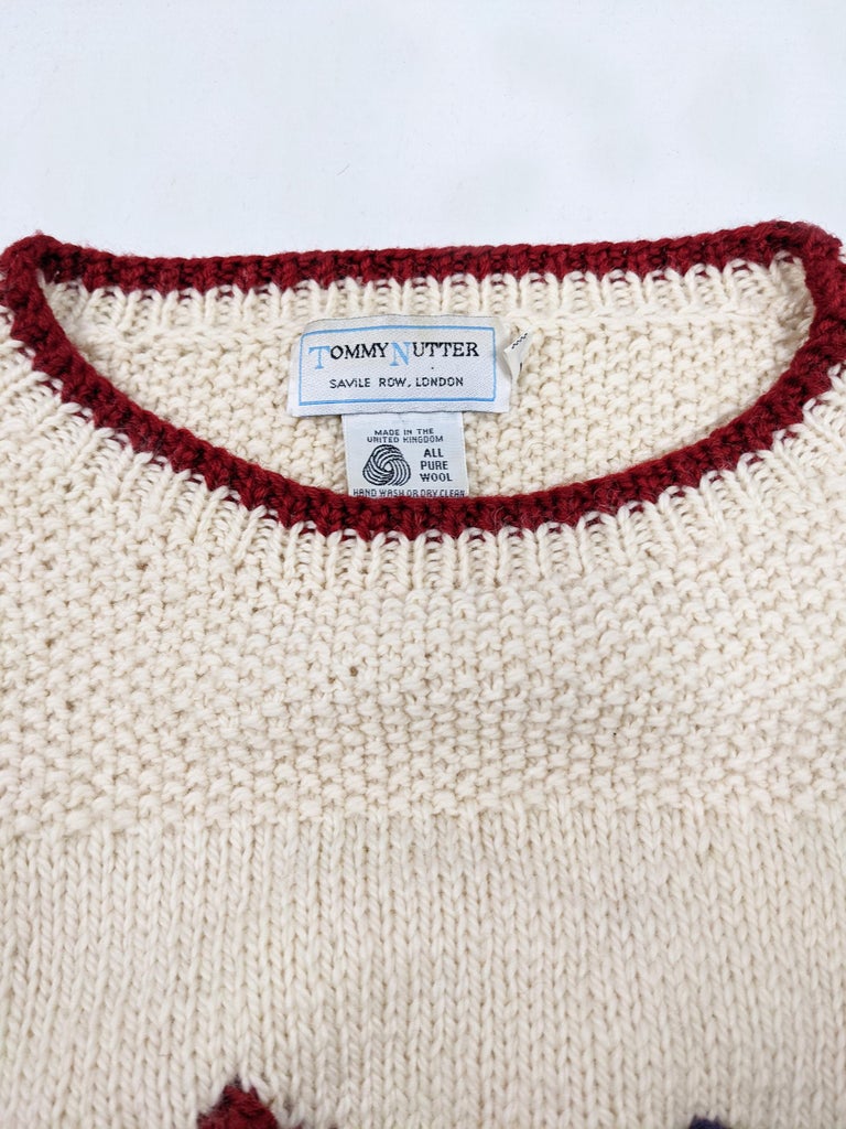 Tommy Nutter of Savile Row Rare Mens Vintage Knit Sweater, 1980s For ...