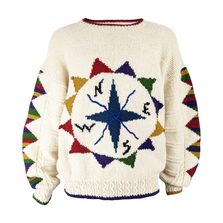 Tommy Nutter of Savile Row Rare Mens Vintage Knit Sweater, 1980s For ...