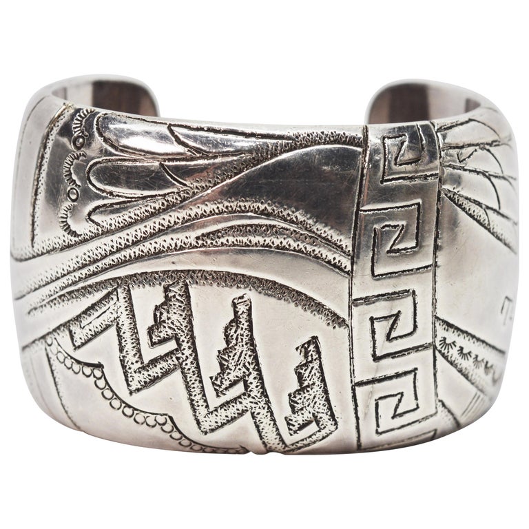 Tommy Singer Navajo Sterling Silver Cuff Bracelet at 1stDibs | tommy ...