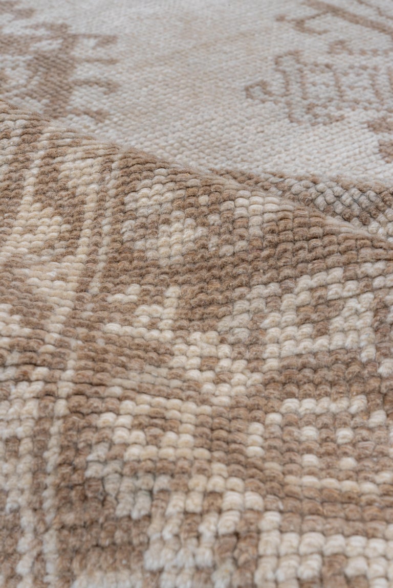 Tone on Tone Neutral Turkish Oushak Rug, All-Over Field, circa 1940s ...
