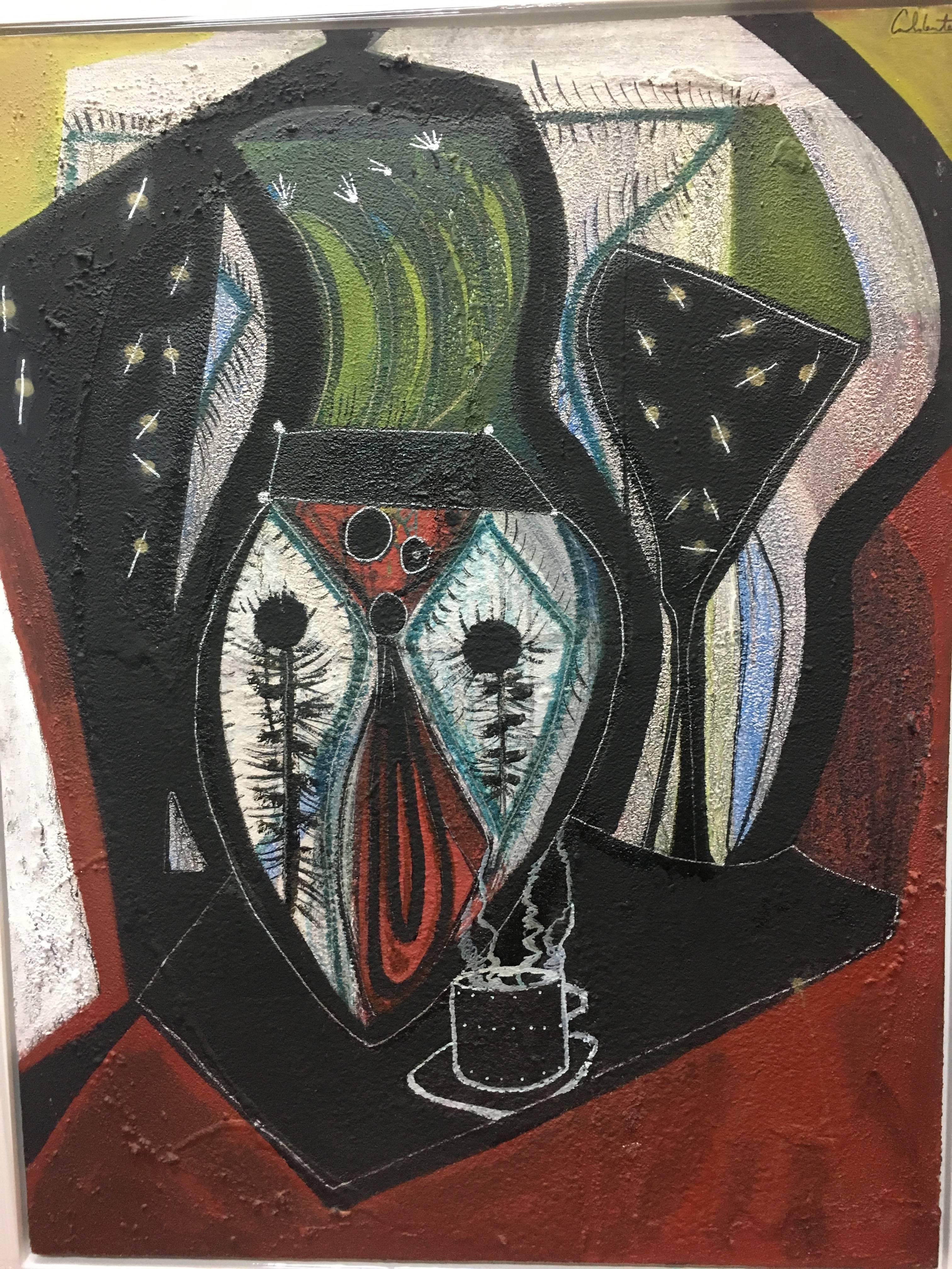 Toni Caldentey - circus- original neo-expressionist aacrylic painting ...