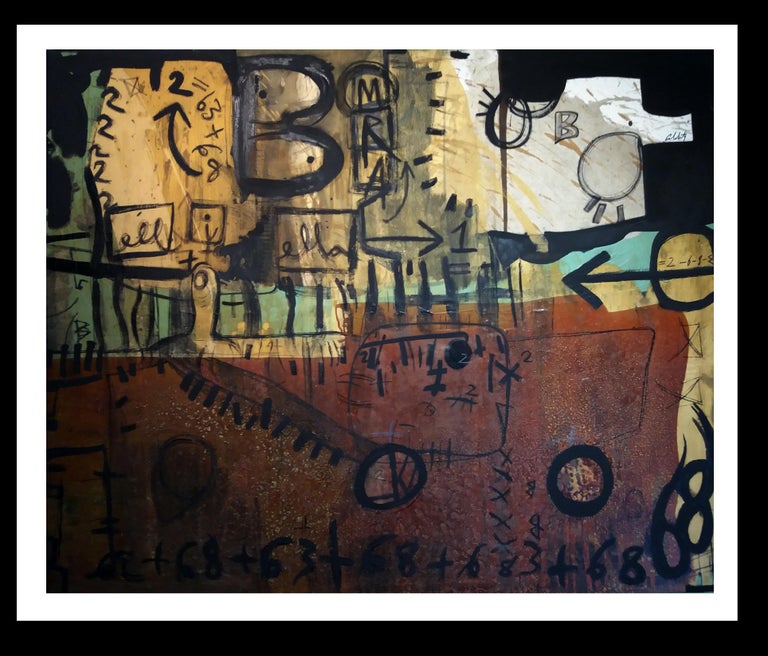 Toni Caldentey - 68. Brown ocr green. Original .Abstract.acrylic ...