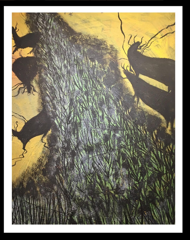 Toni Caldentey - Tardor y Negre original neo-expressionist acrylic ...