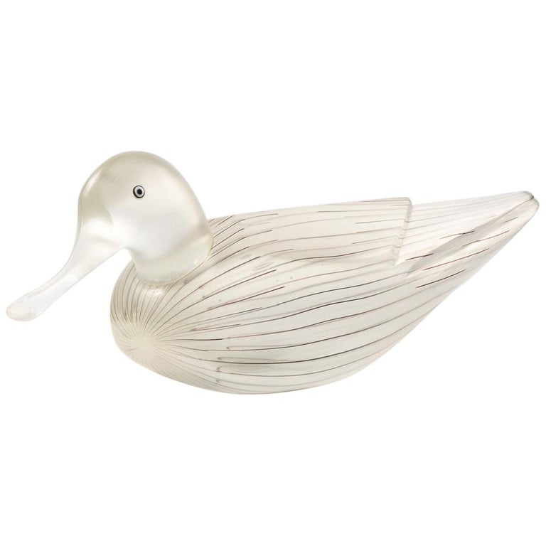 Anatra sculpture by Toni Zuccheri, figure of a female duck, Venini ...