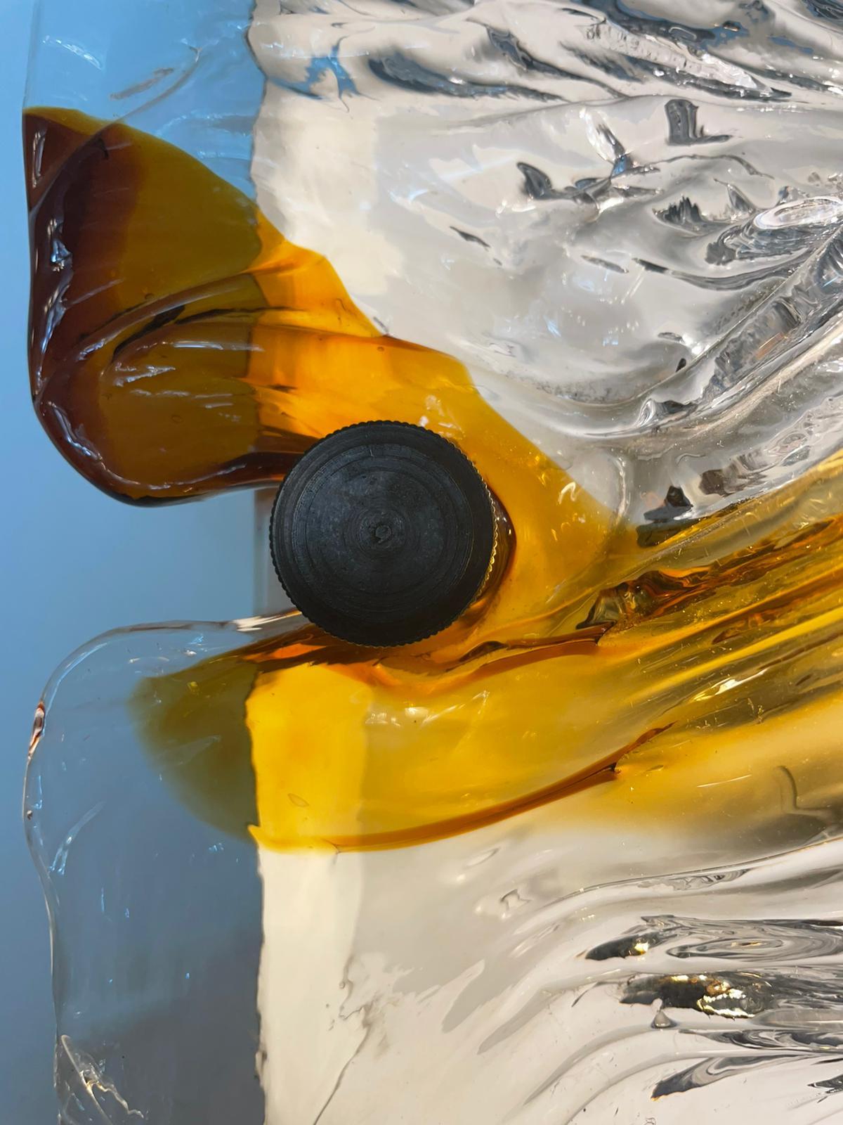 Toni Zuccheri Venini Quilt Pair of Wall Lights Murano Glass Brass ...