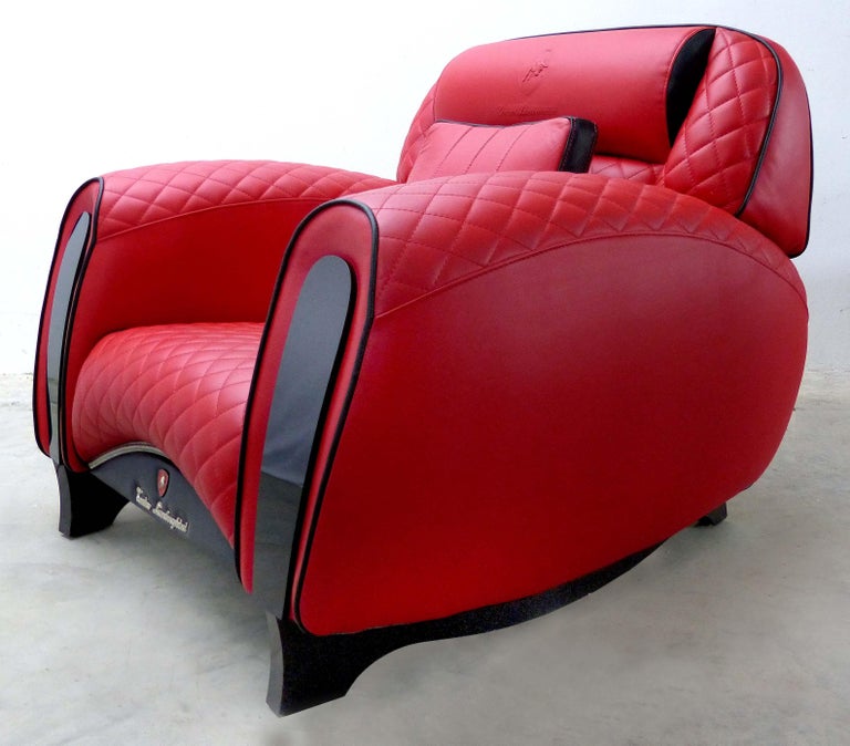 Tonino Lamborghini Carbon Imola Leather Armchair by Formitalia at ...