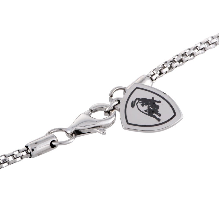 Tonino Lamborghini Stainless Steel Pendant Link Necklace at 1stDibs ...