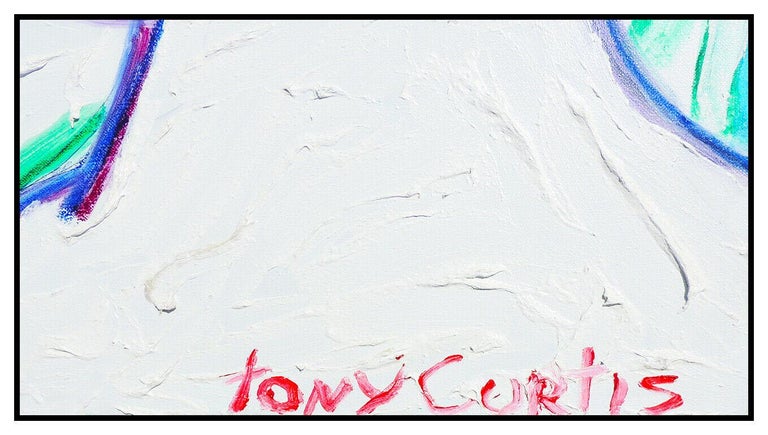 Tony Curtis - Tony Curtis Original Portrait Painting Oil On Canvas ...