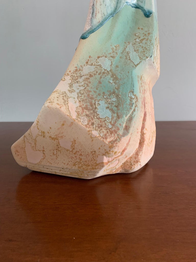 Tony Evans Large Raku Vase For Sale at 1stDibs