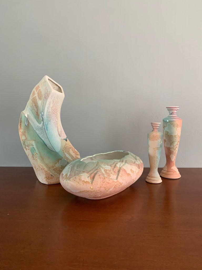 Tony Evans Large Raku Vase For Sale at 1stDibs