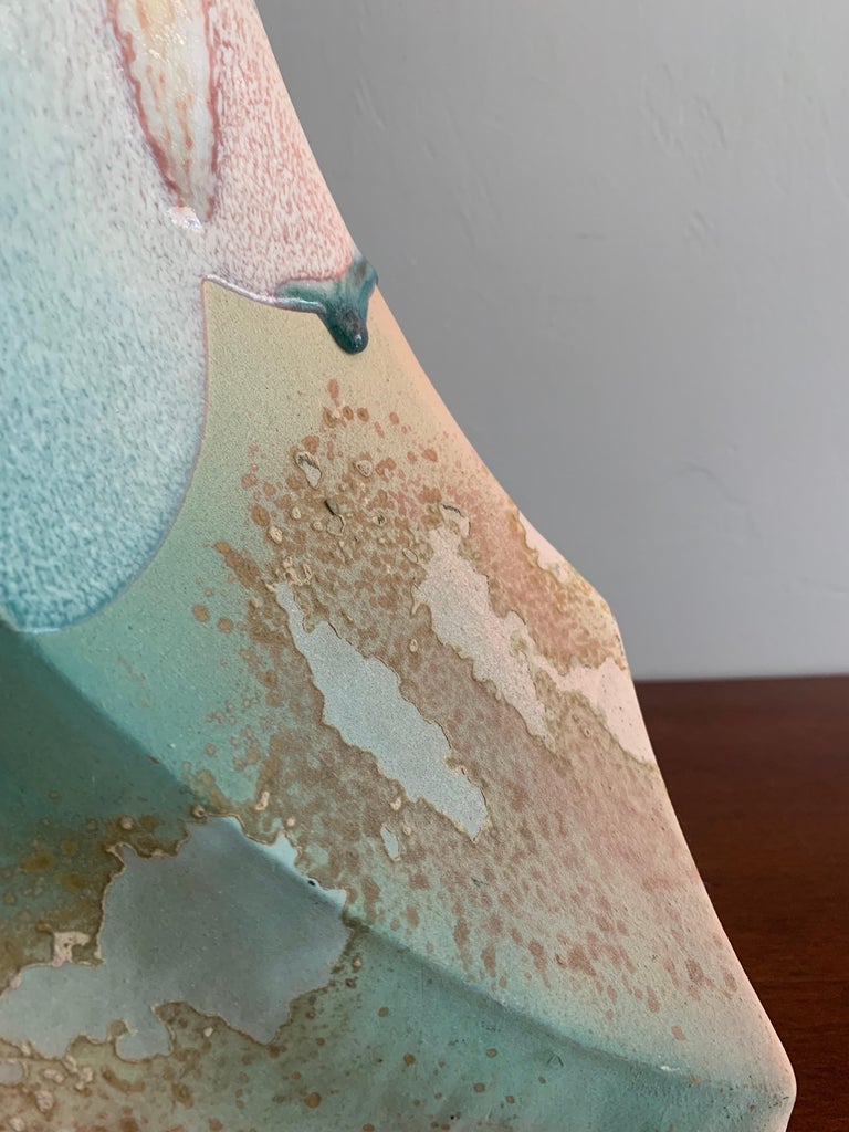Tony Evans Large Raku Vase For Sale at 1stDibs
