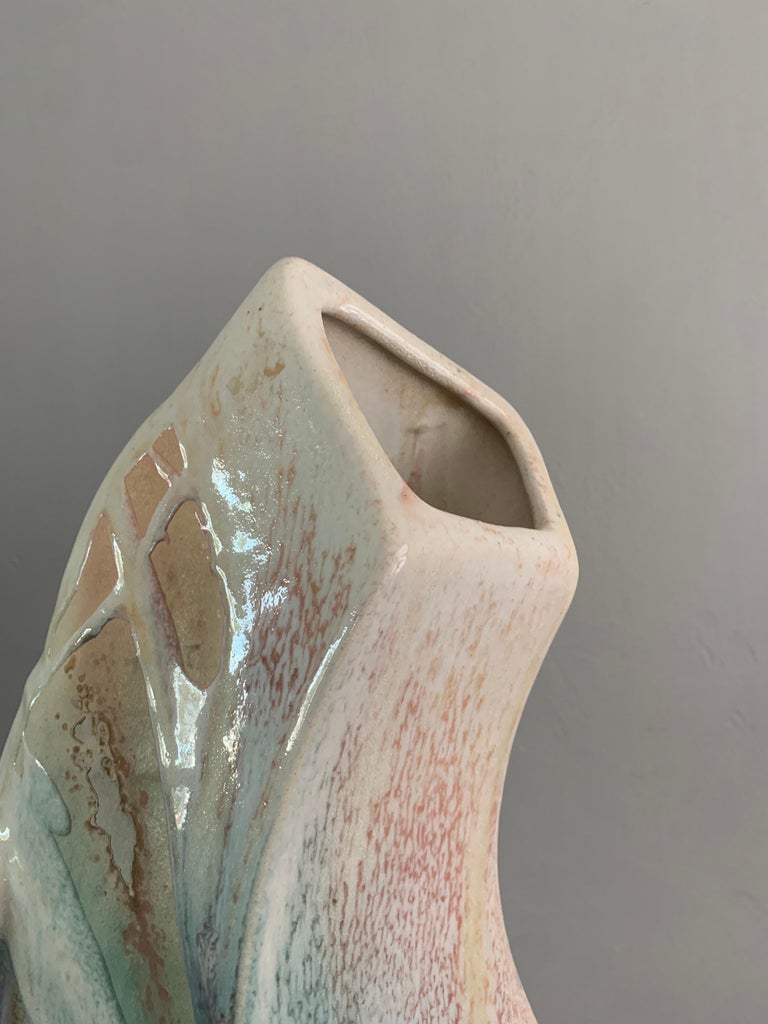 Tony Evans Large Raku Vase For Sale at 1stDibs