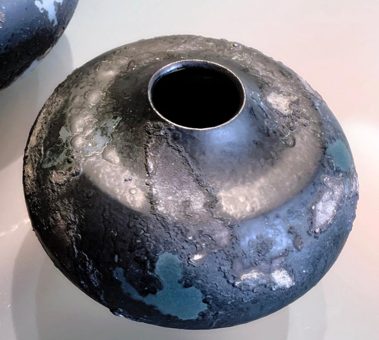 Tony Evans Vintage Raku Studio Clay Pot For Sale at 1stDibs