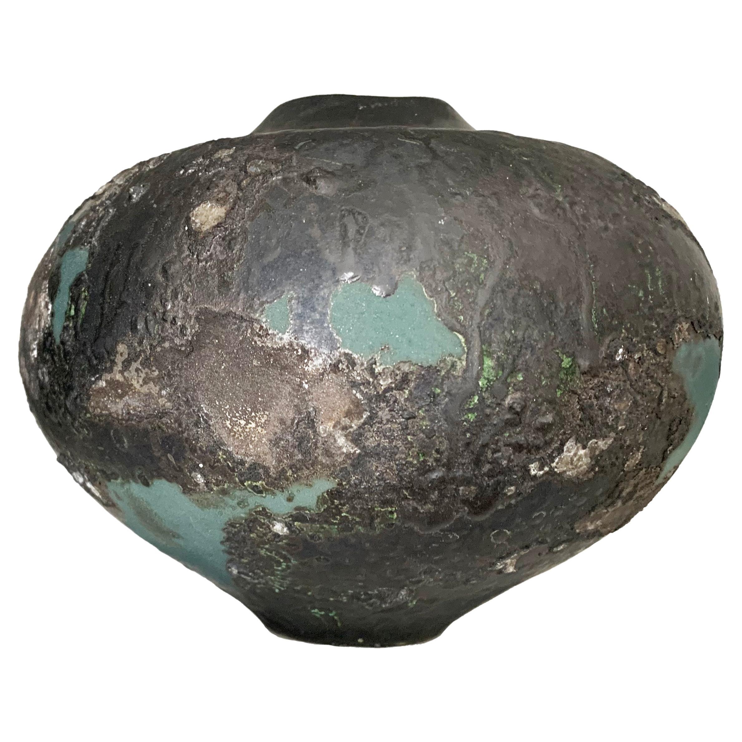 Tony Evans Vintage Raku Studio Clay Pot For Sale at 1stDibs