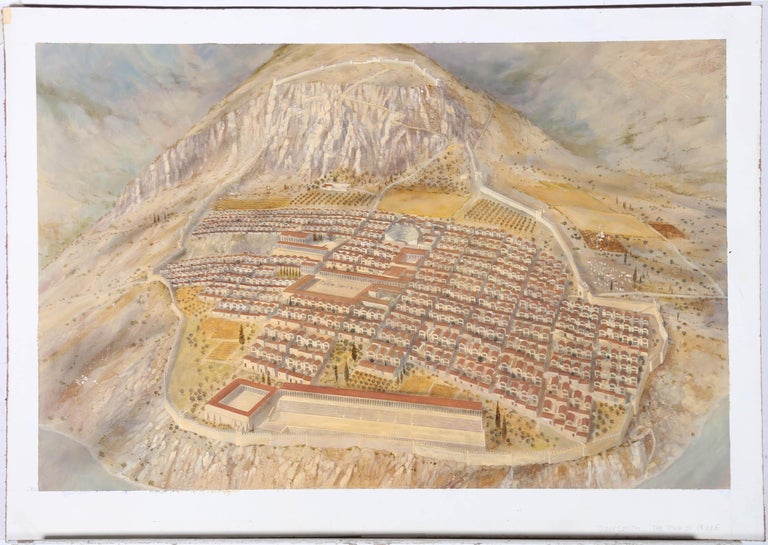 Tony Smith - Tony Smith - Early 20th Century Oil, Ancient Priene For ...