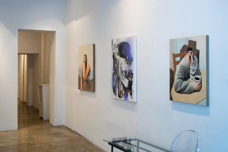 Tony Toscani - Melancholy, unique oil on linen by Tony Toscani at 1stDibs