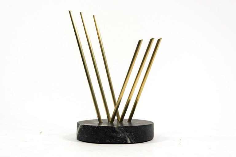 Tonya Hart - Earthshine (Maquette) - small, polished brass and ...