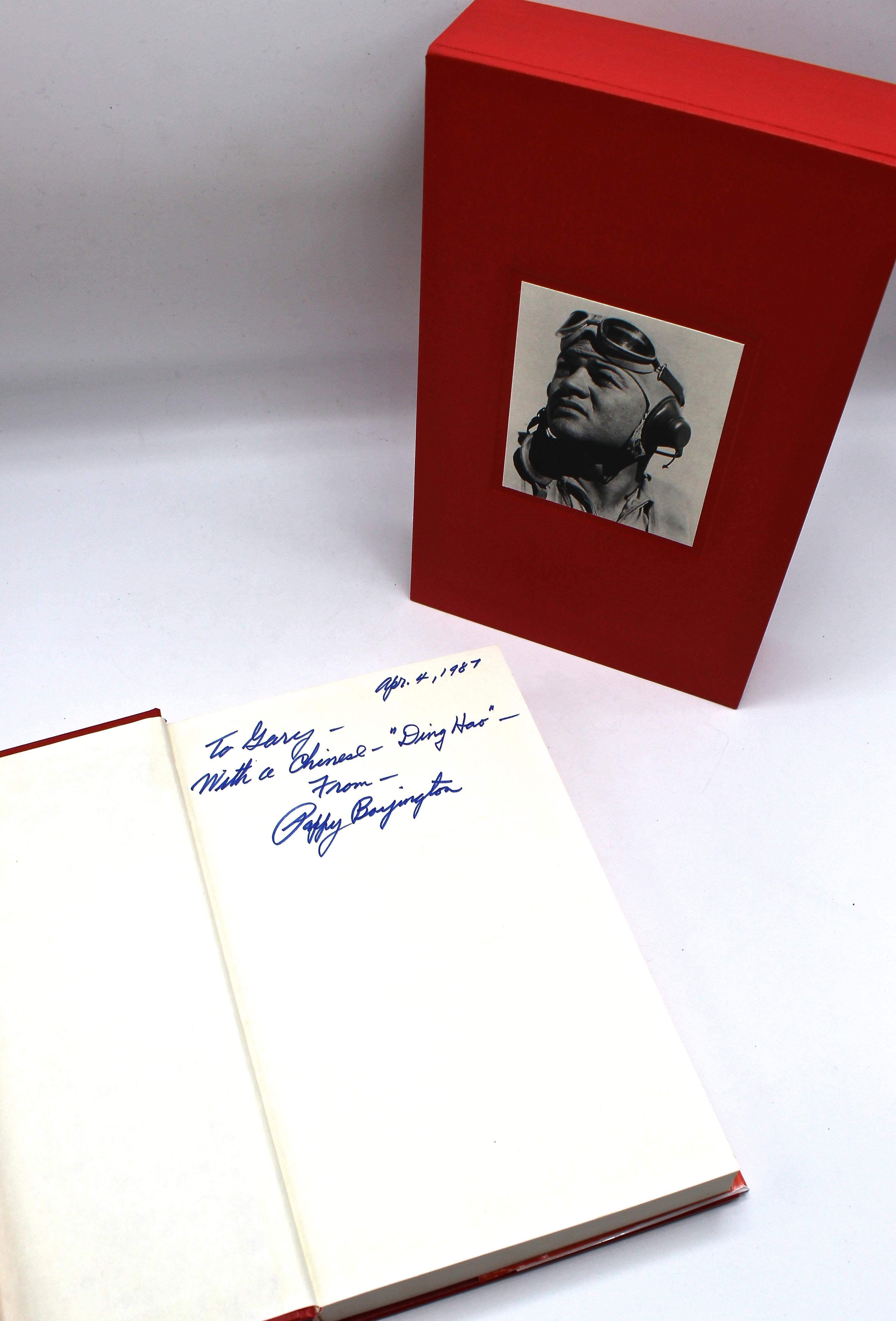 "Tonya" Signed by Pappy Boyington, First Edition, Seventh Printing ...