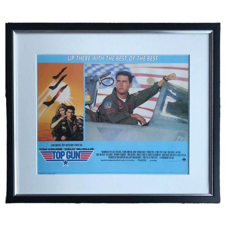 Top Gun, Framed Poster, 1986, Card Number 3 at 1stDibs