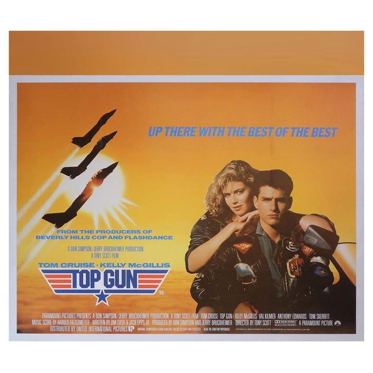 Top Gun, Unframed Poster, 1986 For Sale at 1stDibs